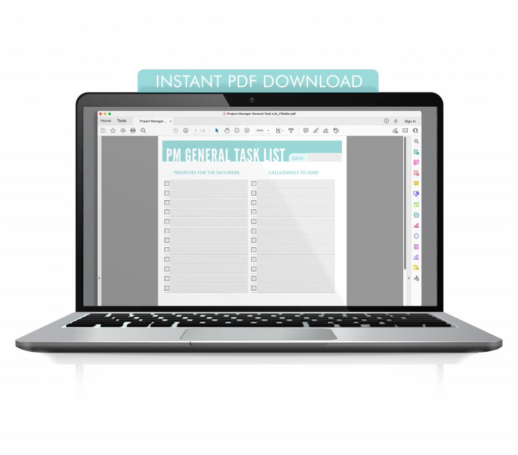 PM General Task List - Digital Download - ClinEssentials